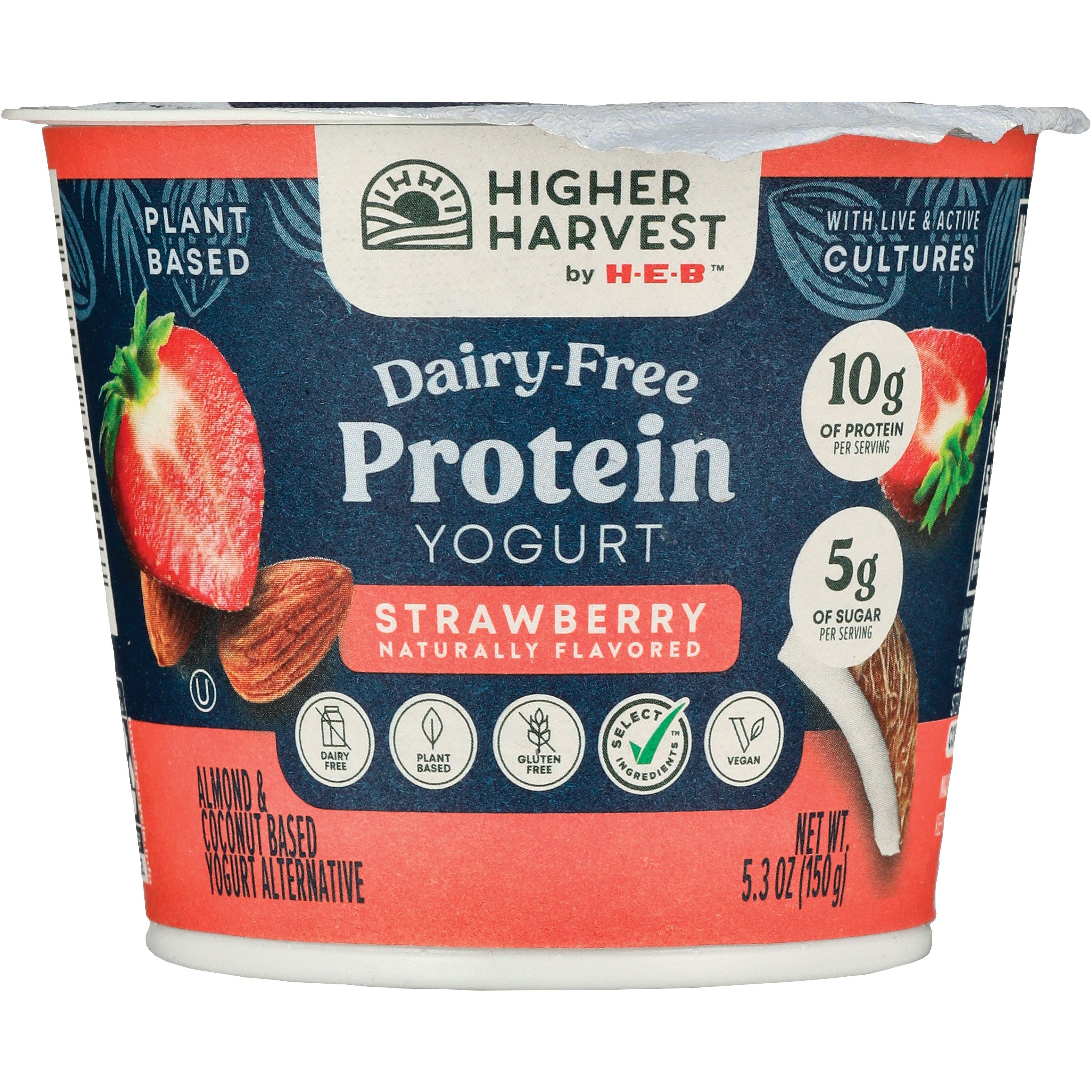 Buy Higher Harvest By Heb Dairy Free Protein Yogurt Strawberry - it's ...