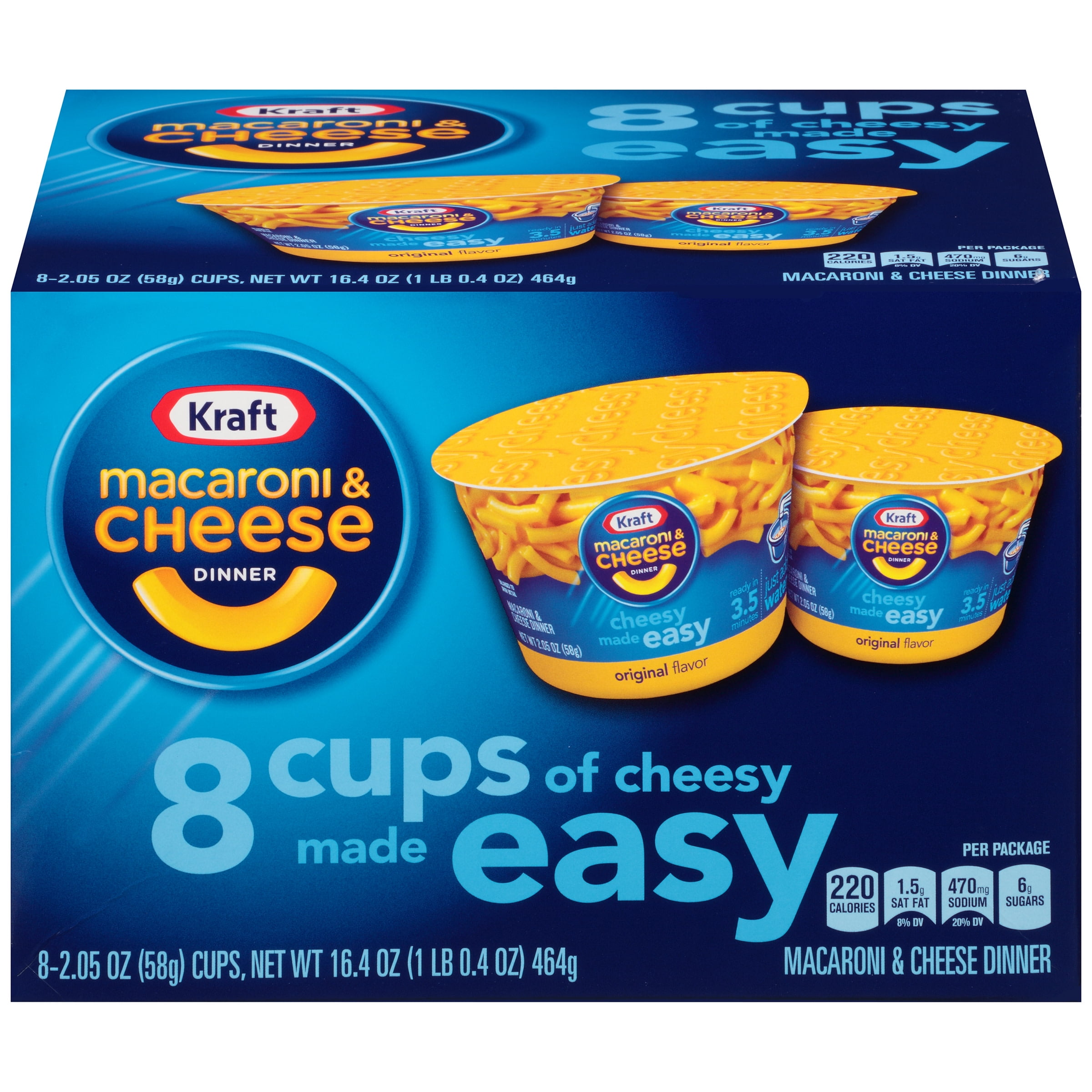 Buy Kraft Easy Mac Original Flavor Macaroni And Cheese 8 Ct 164 Oz Box ...