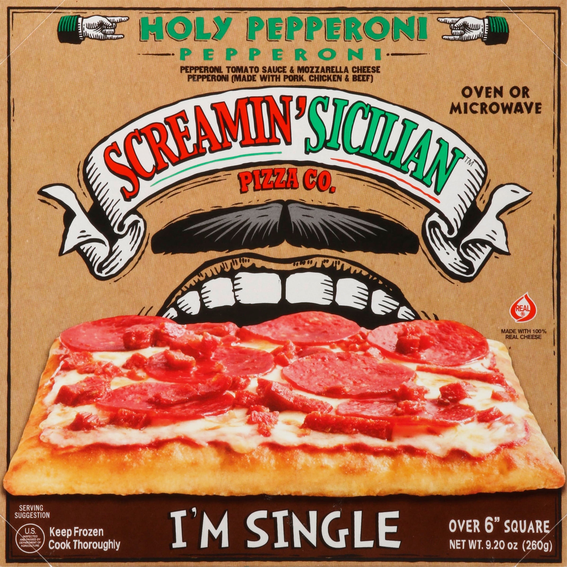 Buy Screamin Sicilian Im Single Thin Crust Holy Pepperoni Frozen Pizza ...