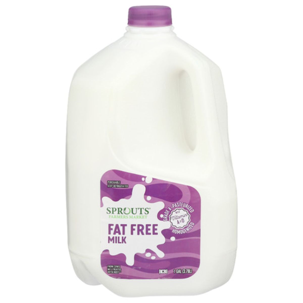 Buy Sprouts Fat Free Milk - it's gluten free, keto, pescatarian & real ...