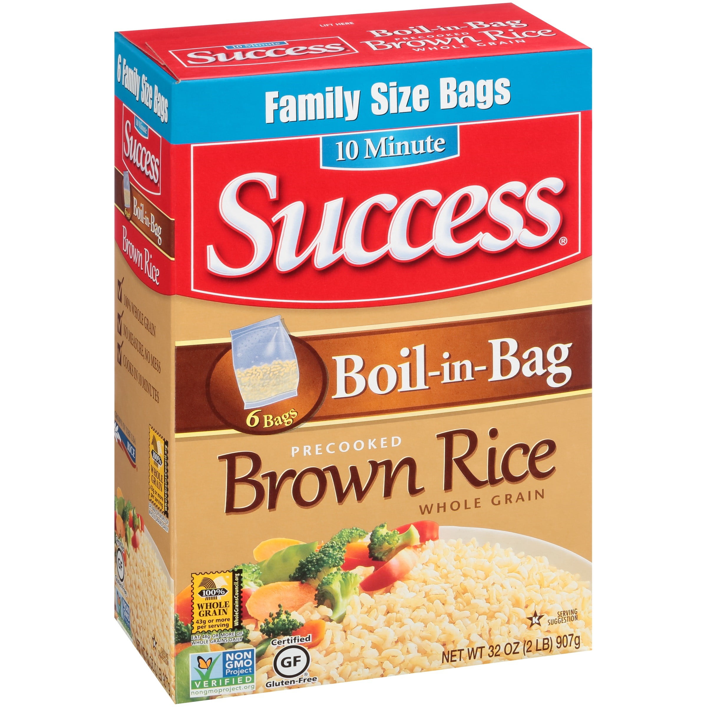 Buy Success Boilinbag Brown Rice Whole Grain Brown Rice 32 Oz Box - it ...