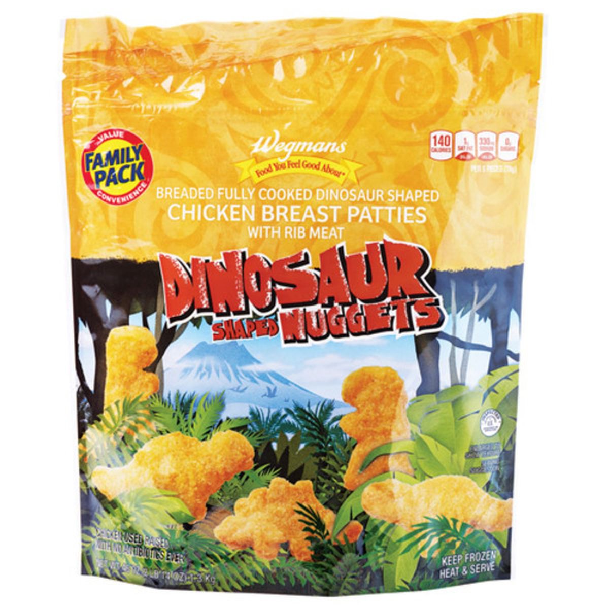 Buy Wegmans Frozen Fully Cooked Dinosaur Shaped Chicken Breast Nuggets ...