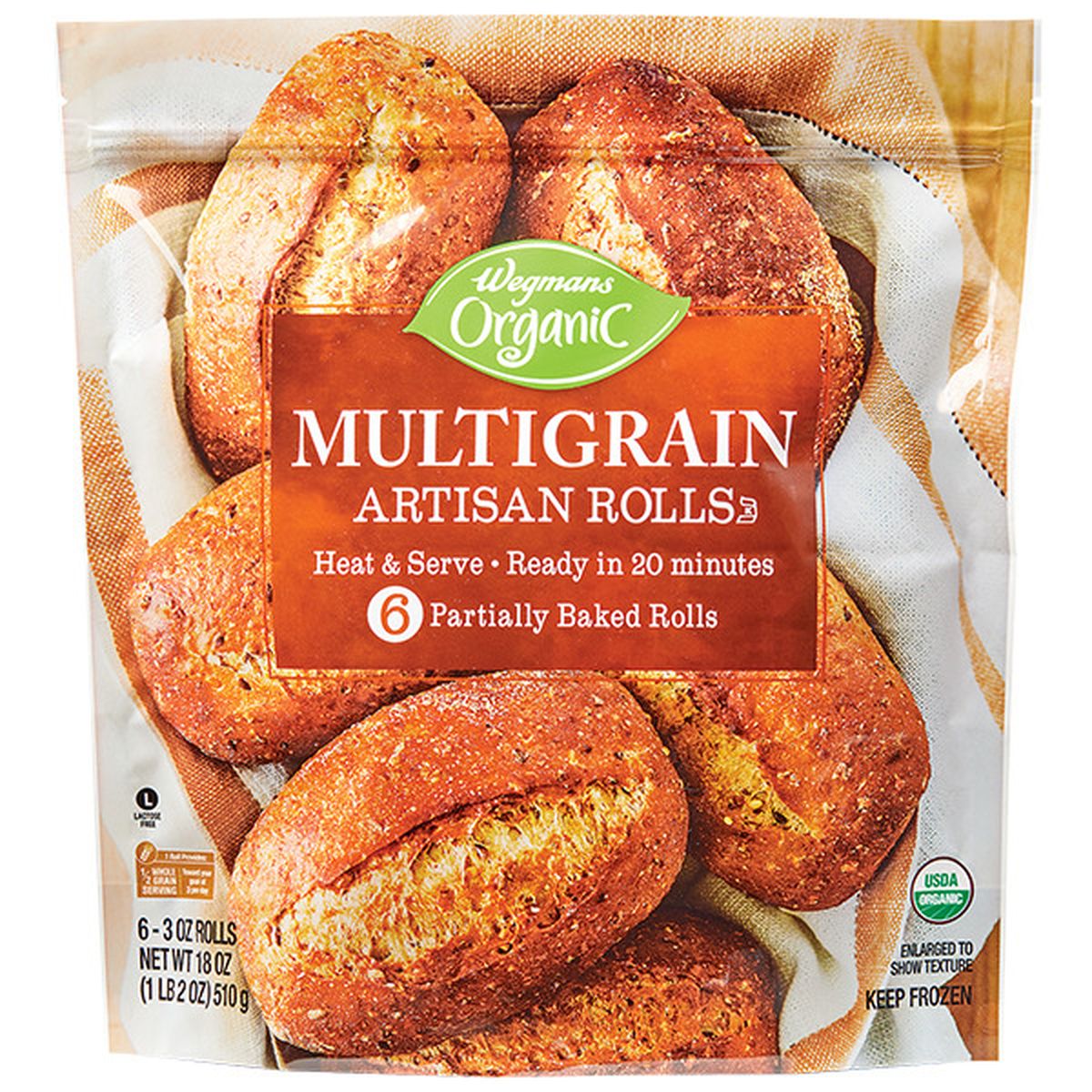 Buy Organic Frozen Multigrain Artisan Rolls - it's vegetarian ...