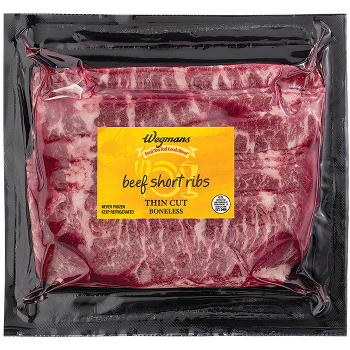 Buy Wegmans Thin Cut Boneless Beef Short Ribs - it's gluten free, low ...